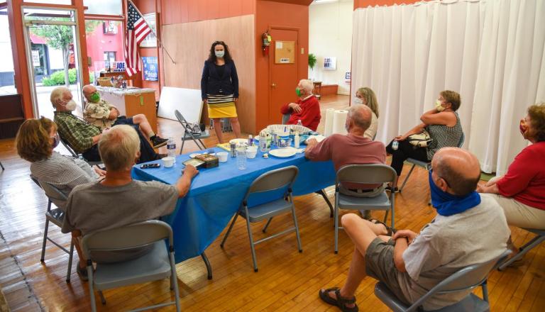 Margie Brown, Joe Waltz participate in Democratic Campaign HQ grand ...