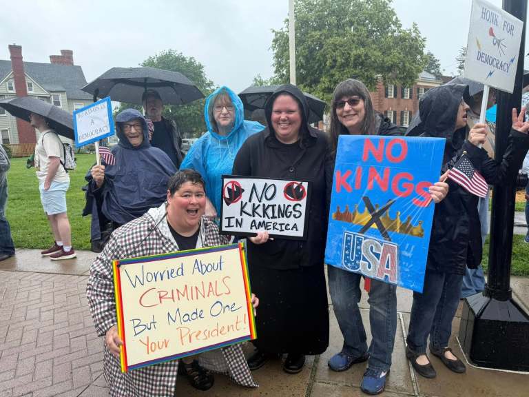More than 200 turn out for No Kings protest in Lock Haven – Clinton ...